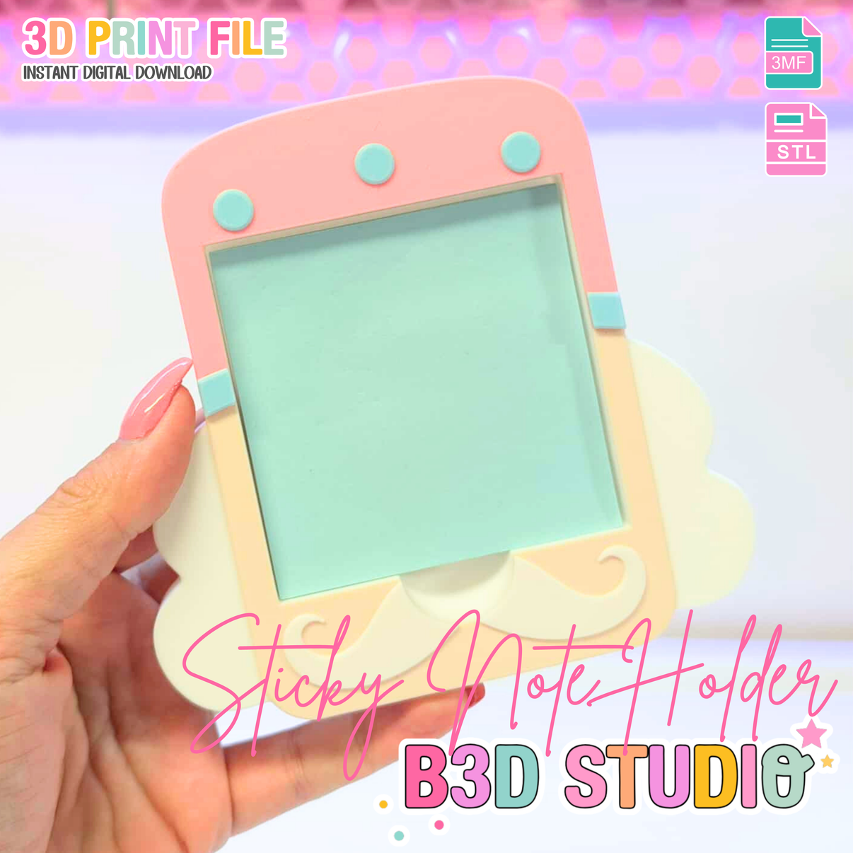 Nutcracker Sticky Note Holder: 3D Print File (STL/3MF Digital Download ...