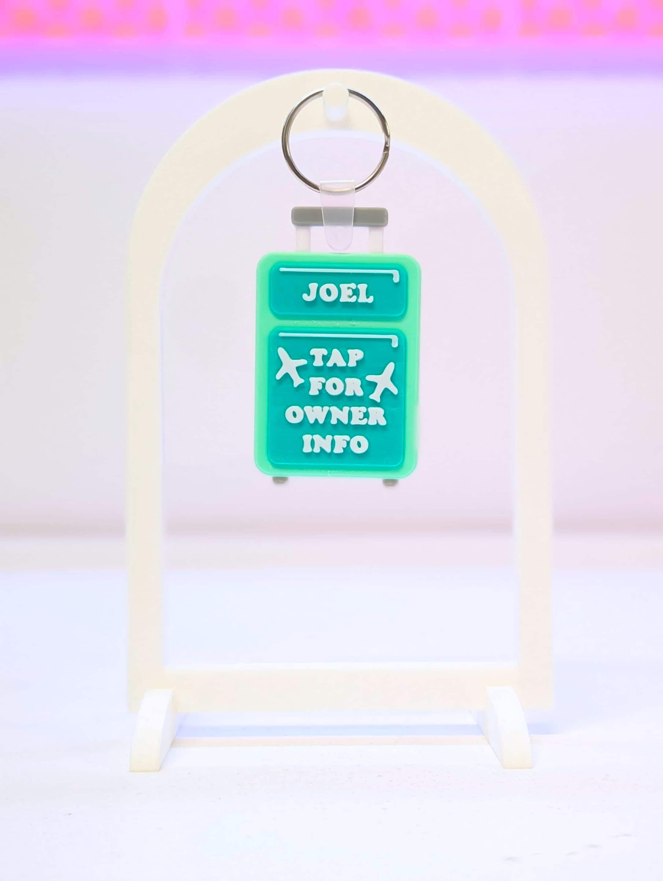 Editable Plane Bag Tag 3D Print File: Suitcase Accessory (STL & 3MF Di ...